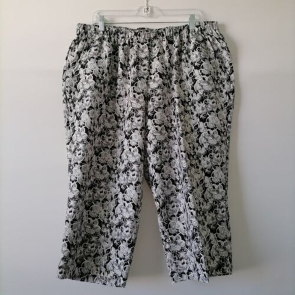Allison Daley | Pants & Jumpsuits | Allison Daley Women White Floral ...